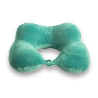 China Travel/Camping/Car/Airplane U-Shaped Inflatable Neck Pillow with Washable Pillowcase for sale