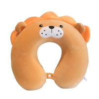 China Portable Kids Travel Neck Pillow Cute Animal Memory Foam Neck Support Pillow for Airplane for sale