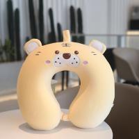 China Portable Kids Travel Neck Pillow Cute Animal Memory Foam Neck Support Pillow for Airplane for sale