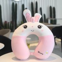 China Portable Kids Travel Neck Pillow Cute Animal Memory Foam Neck Support Pillow for Airplane for sale