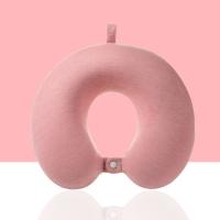 China Memory Foam Travel Pillow Soft Washable Cover Head Neck Support for Airplane Travel for sale