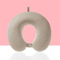 China Memory Foam Travel Pillow Soft Washable Cover Head Neck Support for Airplane Travel for sale