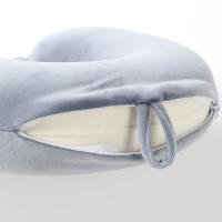 China Travel Pillow Memory Foam Head Neck Support for Traveling Soft Washable Cover Included for sale