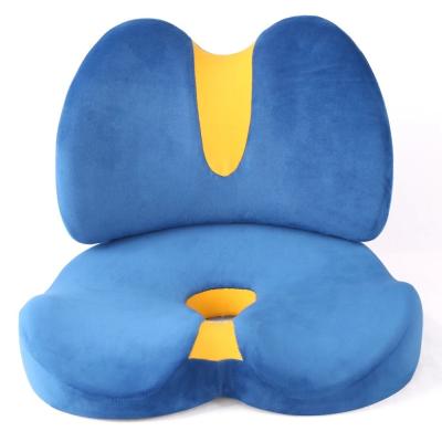China Pressure Relief Orthopedic Memory Foam Lumbar Pillow Seat Cushion for Office Chair for sale
