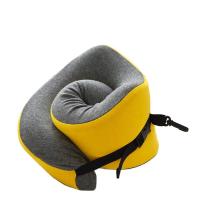 China Advanced Memory Foam Travel Airplane Rest Pillow Neck Support Pillow for Long Flights for sale