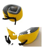 China Advanced Memory Foam Travel Airplane Rest Pillow Neck Support Pillow for Long Flights for sale