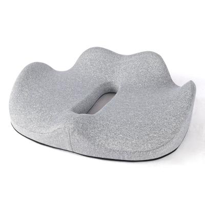 China Ergonomic Design Coccyx Support Seat Cushion with 3D Mesh Breathable Cover and Anti-Static for sale