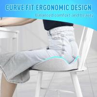 China Ergonomic Design Coccyx Support Seat Cushion with 3D Mesh Breathable Cover and Anti-Static for sale