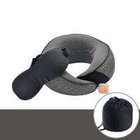 China Custom Logo Accepted U-Shape Memory Foam Neck Pillow for Car Airplane Cervical Pillow for sale