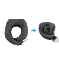 China 100% Cotton Magnetic Memory Foam U-shaped Neck Pillow for Aircraft Travel Camping for sale