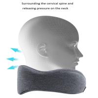 China 100% Cotton Magnetic Memory Foam U-shaped Neck Pillow for Aircraft Travel Camping for sale