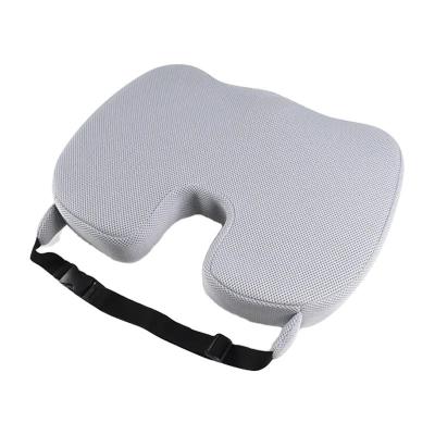 China Memory Foam Office Chair Seat Cushion with Adjustable Fixed Strap and 3D Mesh Cover for sale
