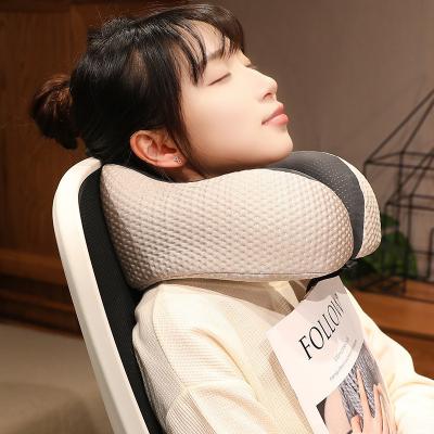 China Soft Memory Foam Neck Pillow for Airplane Travel Removable Washable Lightweight 0.5kg for sale
