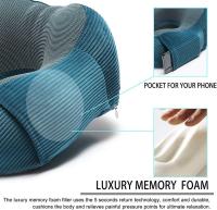 China Travel in Comfort Knitted Memory Foam Travel Pillow with 360-Degree Head Support for sale