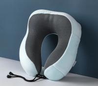 China U-shaped Memory Foam Travel Pillow Slow Reboundable and Foldable for Neck Pain Relief for sale