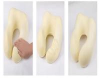 China U-shaped Memory Foam Travel Pillow Slow Reboundable and Foldable for Neck Pain Relief for sale