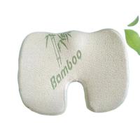 China Customized Logo Seat Cushion Memory Foam Contour Design for Office Chair and Car Seat for sale