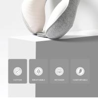 China Custom Logo Packaging U Shaped Neck Pillow with 100% Memory Foam Filling Material for sale