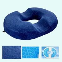 China Orthopedic Round Shape Cooling Gel Memory Foam Donut Seat Cushion with Coccyx Support for sale