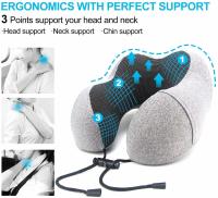 China 2023 Style U Shaped Neck Memory Foam Travel Pillow Customized for Plane Sleeping for sale
