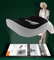 China BLK Memory Foam Coccyx Seat Cushion for Sciatica Relief and Hemorrhoids Prevention for sale