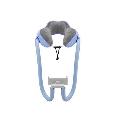 China Neck Support Airplane Travel Pillow with Adjustable Bracket and Memory Foam Filling for sale