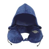 China 43*27*9cm PORTABLE U-shaped Neck Pillow with Hood Your Travel and Office Lunch Companion for sale
