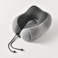 China Travel Nap Sitting Sleeping U Shaped Neck Pillow with Memory Foam and Custom Logo for sale
