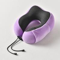 China Travel Nap Sitting Sleeping U Shaped Neck Pillow with Memory Foam and Custom Logo for sale