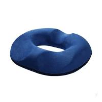 China Blue 41*45*7 CM Orthopedic Seat Cushion With Anti-Slip Memory Foam Lumbar Back Cushion for sale