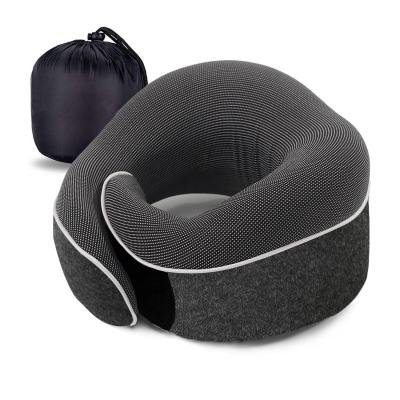 China High Support Memory Foam Travel Pillow with Portable Design and Custom Logo Packaging for sale