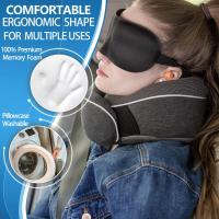 China High Support Memory Foam Travel Pillow with Portable Design and Custom Logo Packaging for sale