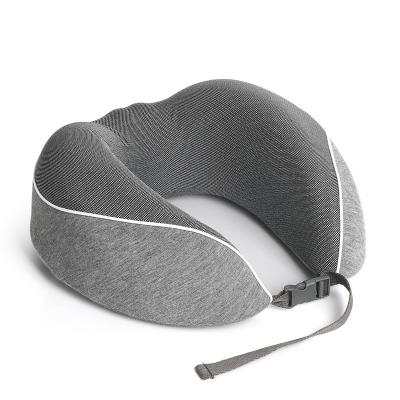 China Portable Neck Pillow 2023 Style Memory Foam U-shaped Travel Pillow with Custom Logo for sale