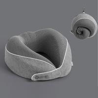 China Portable Neck Pillow 2023 Style Memory Foam U-shaped Travel Pillow with Custom Logo for sale