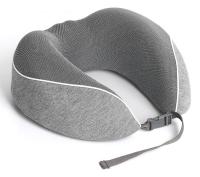 China Portable Neck Pillow 2023 Style Memory Foam U-shaped Travel Pillow with Custom Logo for sale