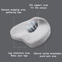 China Customized Yes Memory Foam Chair Cushion for Coccyx Pain Relief Contoured Design for sale