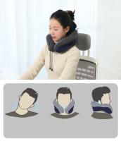 China U-shaped Memory Foam Travel Pillow Breathable Neck Support Cushion for Sprains Neck Pain for sale