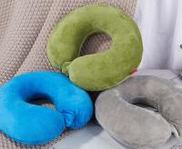 China Hotsale Memory Foam U-shaped Travel Pillow for Neck Support and Sprains Pain Relief for sale