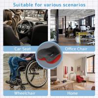 China Yes Customized Memory Foam Seat Cushion Ergonomic Office Chair Pad for Hip Pain Relief for sale