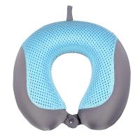China Experience Comfort on the Go with Bravo Airplane Neck Support Pillow Cool Gel Memory Foam Travel Neck Pillow for sale