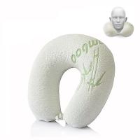 China Hotsale Portable U-shaped Memory Foam Airline Pillow for Office Lunch 30*30*10cm 0.5kg for sale