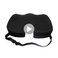 China Knitted Memory Foam Orthopedic Plevic Car Sitting Pillow for Office Coccyx Pain Relief for sale
