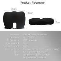 China Knitted Memory Foam Orthopedic Plevic Car Sitting Pillow for Office Coccyx Pain Relief for sale