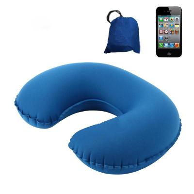 China Comfortable U-shaped Inflatable Travel Pillow for Long Trips and Office Lunch Breaks for sale