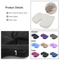 China Office or Car Comfort Ergonomic Orthopedic Coccyx Memory Foam Seat Cushion Custom Logo for sale