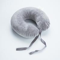 China Memory Embroidery Velvet Travel Neck Protect Pillow Set U-shaped Pillow for Nursing for sale