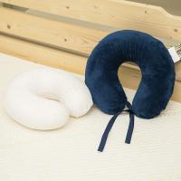 China Memory Embroidery Velvet Travel Neck Protect Pillow Set U-shaped Pillow for Nursing for sale