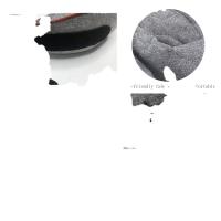 China Knitted Cotton Travel Neck Pillow Memory Foam Airplane Head Support Soft Airplane Pillow for sale