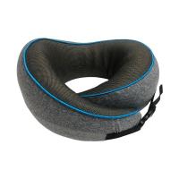 China Knitted Cotton Travel Neck Pillow Memory Foam Airplane Head Support Soft Airplane Pillow for sale