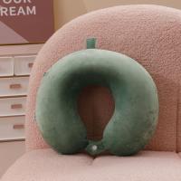 China Knitted Cover Memory Foam Customized U Shaped Travel Pillow for Car Neck Comfortable for sale